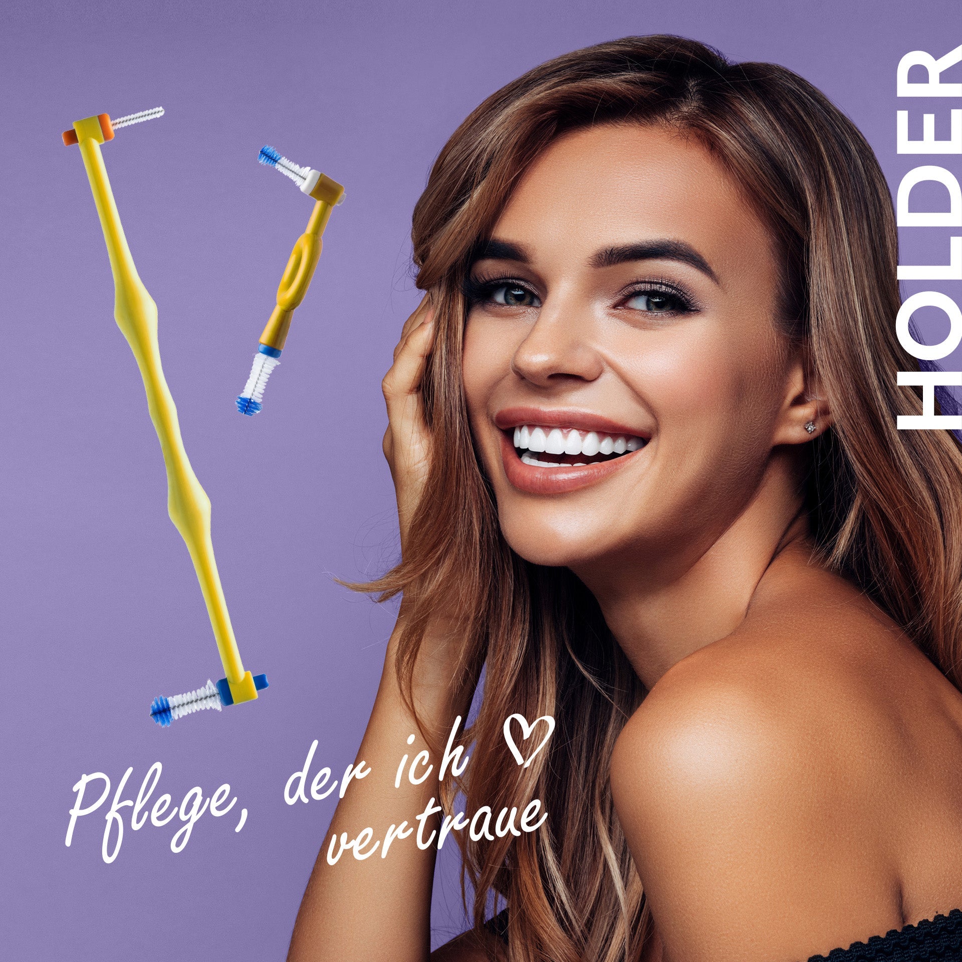 Interdentalbürsten-halter mit Doppelstecksystem – Top Caredent